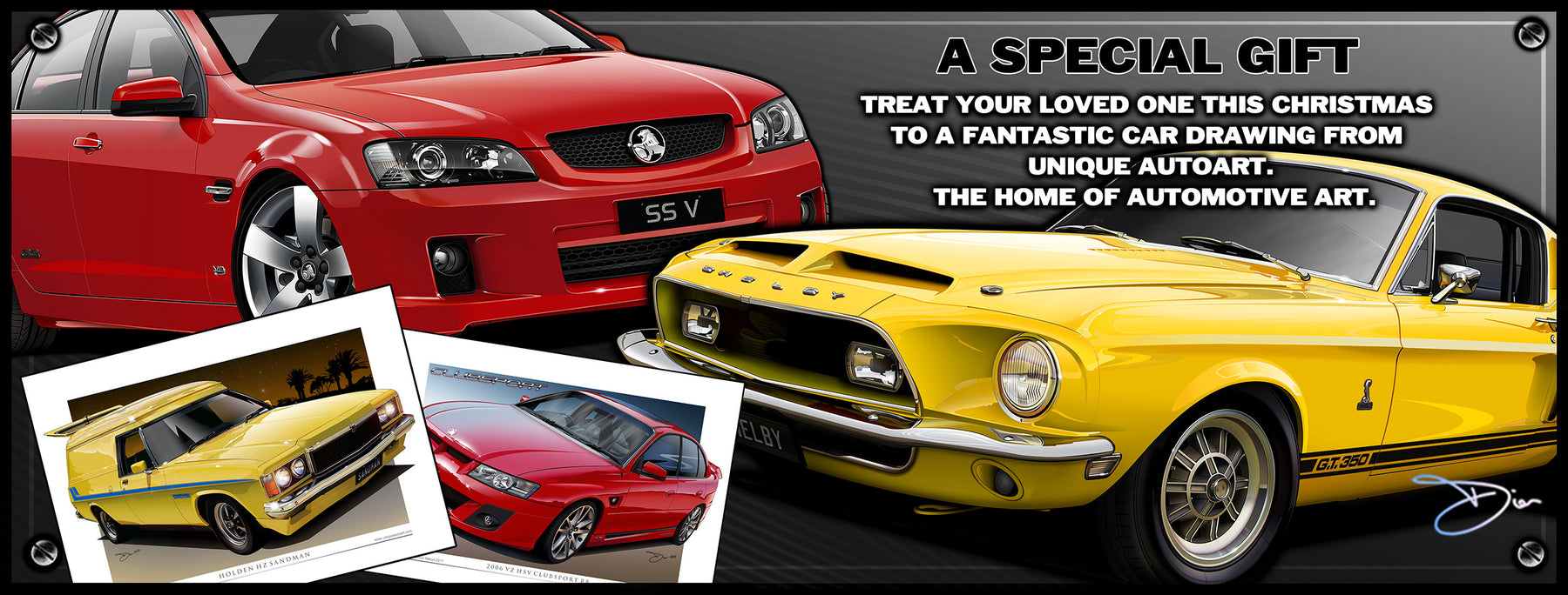 Car Drawings | Automotive Art | Australian Muscle Cars – Unique Autoart