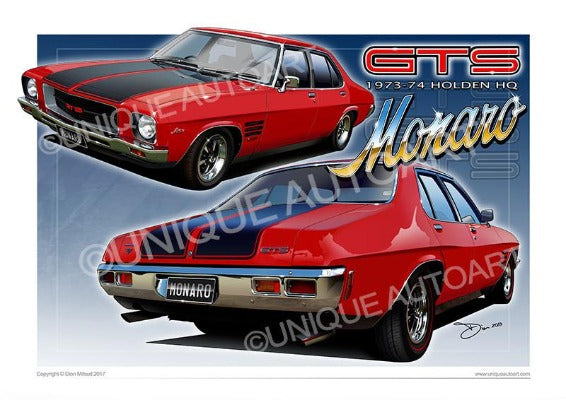 HQ Monaro | Holden Muscle Cars | Monaro Prints by Unique Autoart