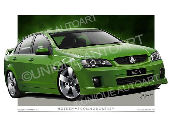 VE Commodore Art Designs | Holden Prints | Unique Autoart
